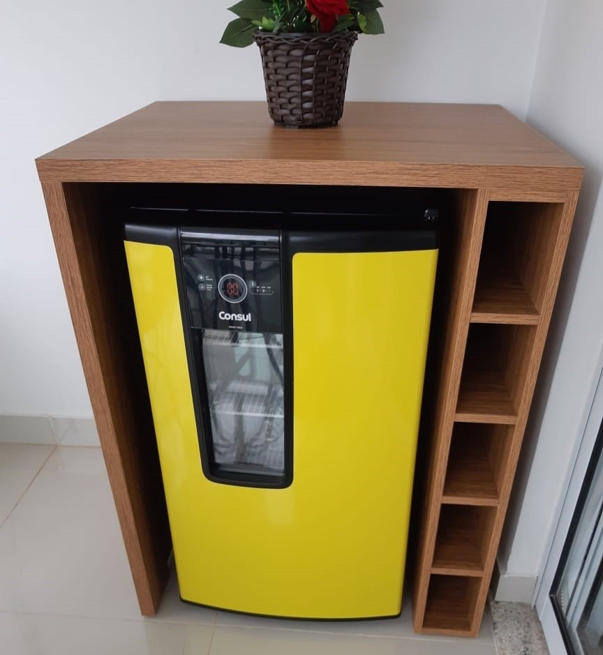 Bar bancada com nicho adega vinho para cervejeira Consul - Embutir ...